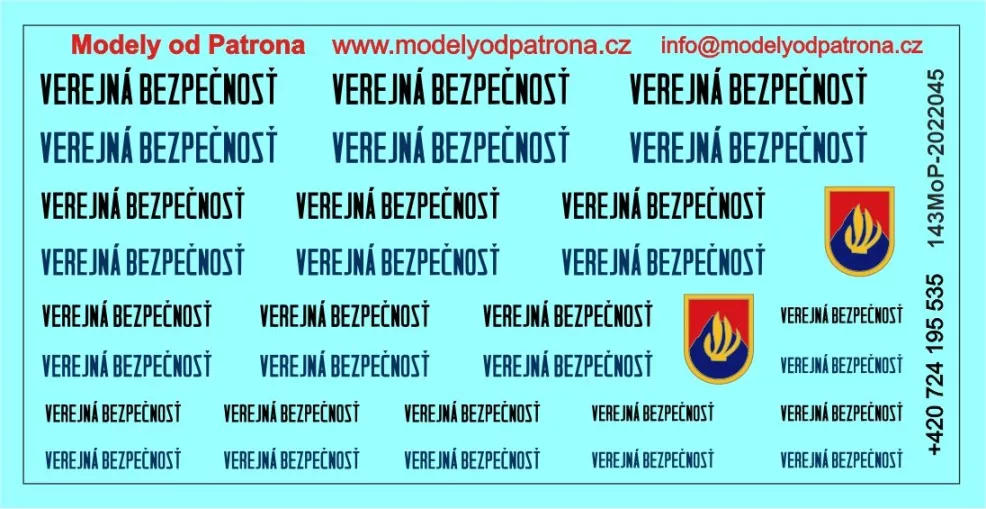VEREJN BEZPE NOS Modely Od Patrona